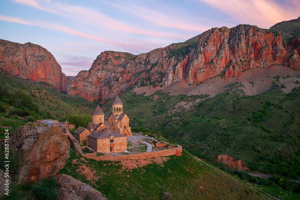 Noravank, a 13th-century Armenian monastery, located in a gorge with ...