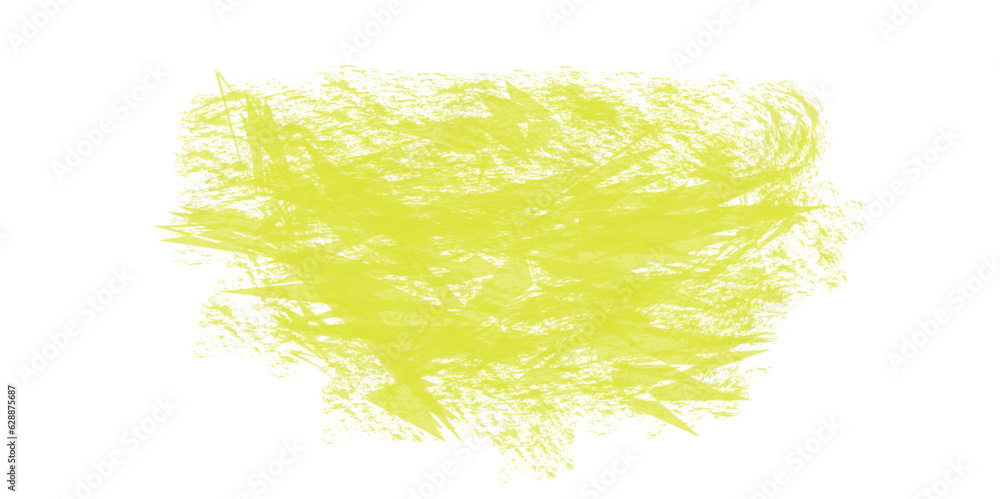 Yellow spot painted with watercolor on a white background.Pattern ...
