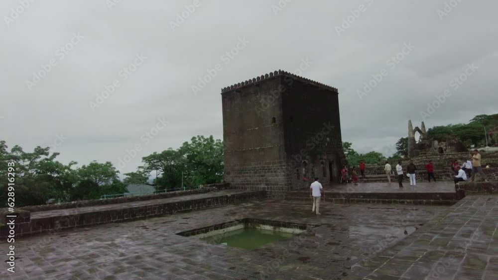 27 July 2023, Junnar, Maharashtra, India. Shivneri Fort is a 17th ...