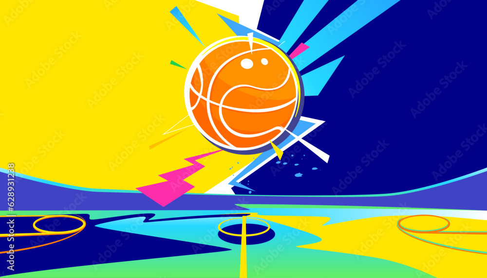 Basketball abstract background design for banner, poster, flyer ...