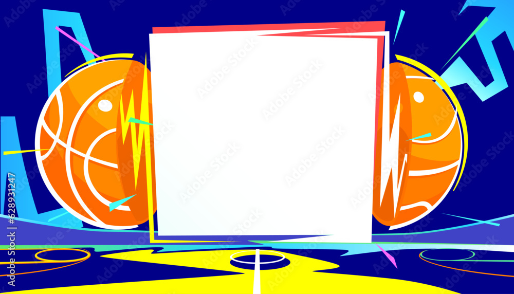 Basketball abstract background design for banner, poster, flyer ...