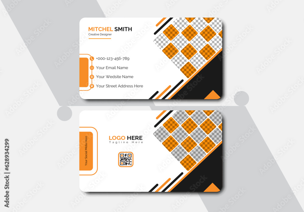 Personal visiting card, Modern business card design, Creative business ...