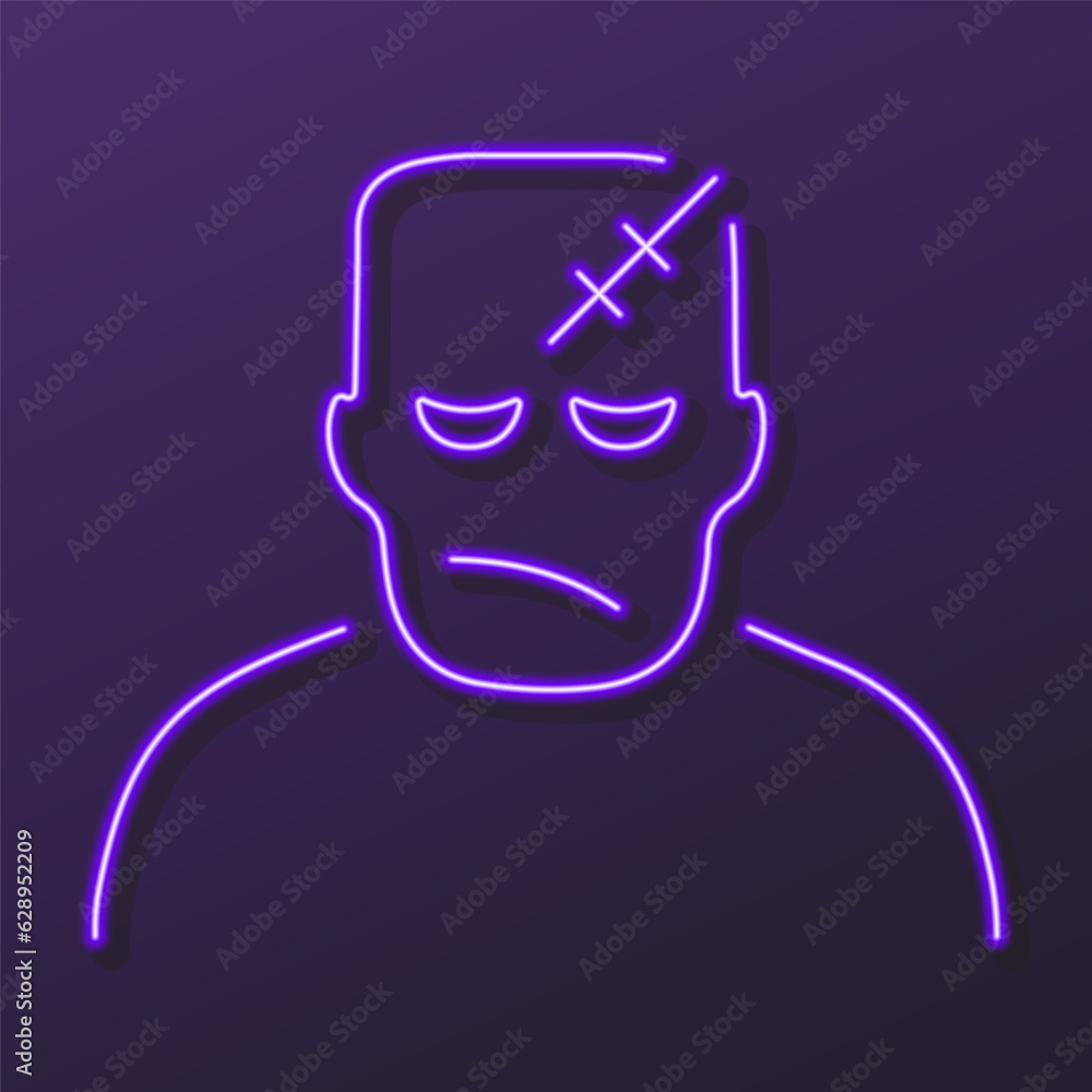 zombie neon sign, modern glowing banner design, colorful modern design ...