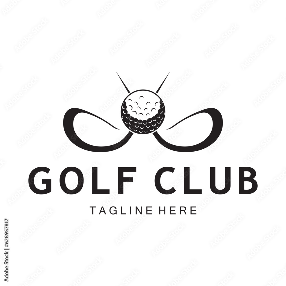 Golf ball logo, Golf design stick logo, logo for professional golf team ...