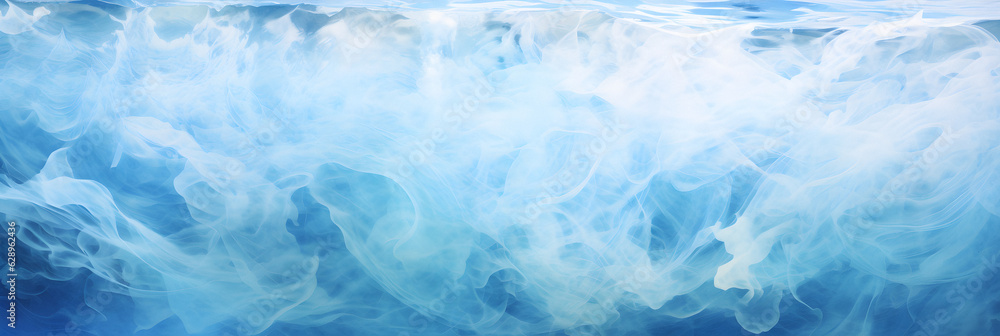 Underwater banner, deep blue color, underwater blue ocean, Water banner ...