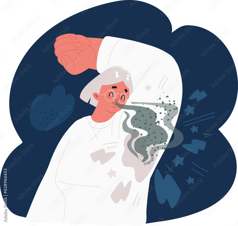 Cartoon vector illustration of women suffering from her armpit and body ...