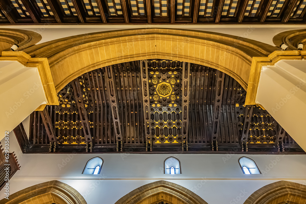 Interior of Saint Peter the Apostle church, is dedicated to main ...