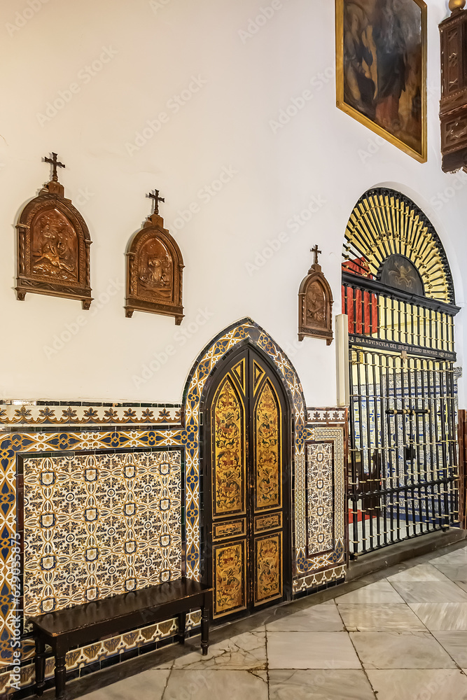 Interior of Saint Peter the Apostle church, is dedicated to main ...