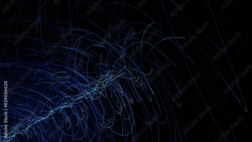 Creative high blue rushing flow pole points traces seamless backdrop ...