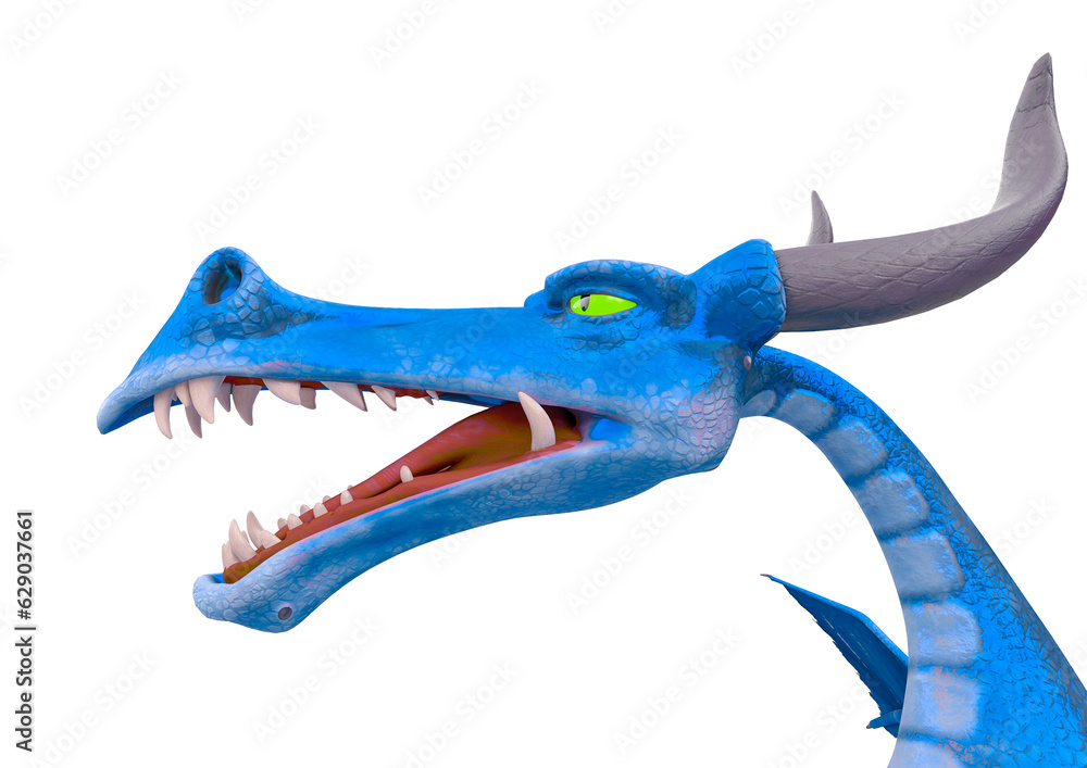 mythical dragon id profile picture side view ilustração do Stock ...