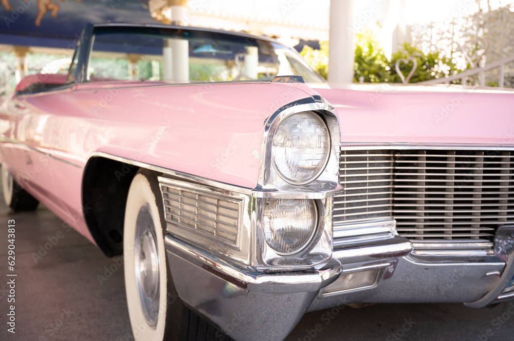 Pink Cadillac in Las Vegas Stock Photo | Adobe Stock