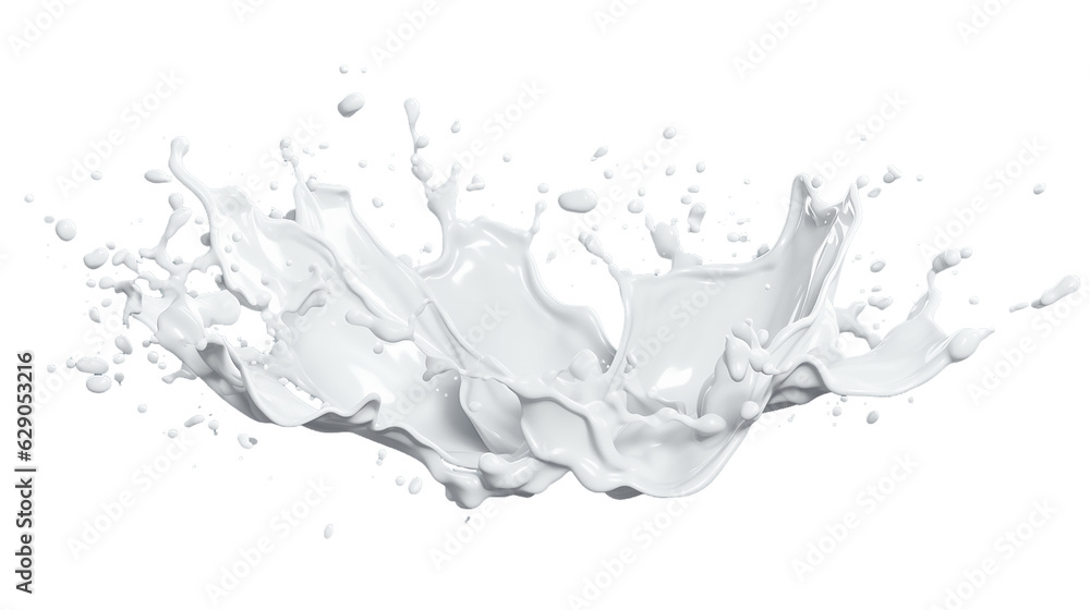 Milk splash isolated white and transparent background, png Stock ...