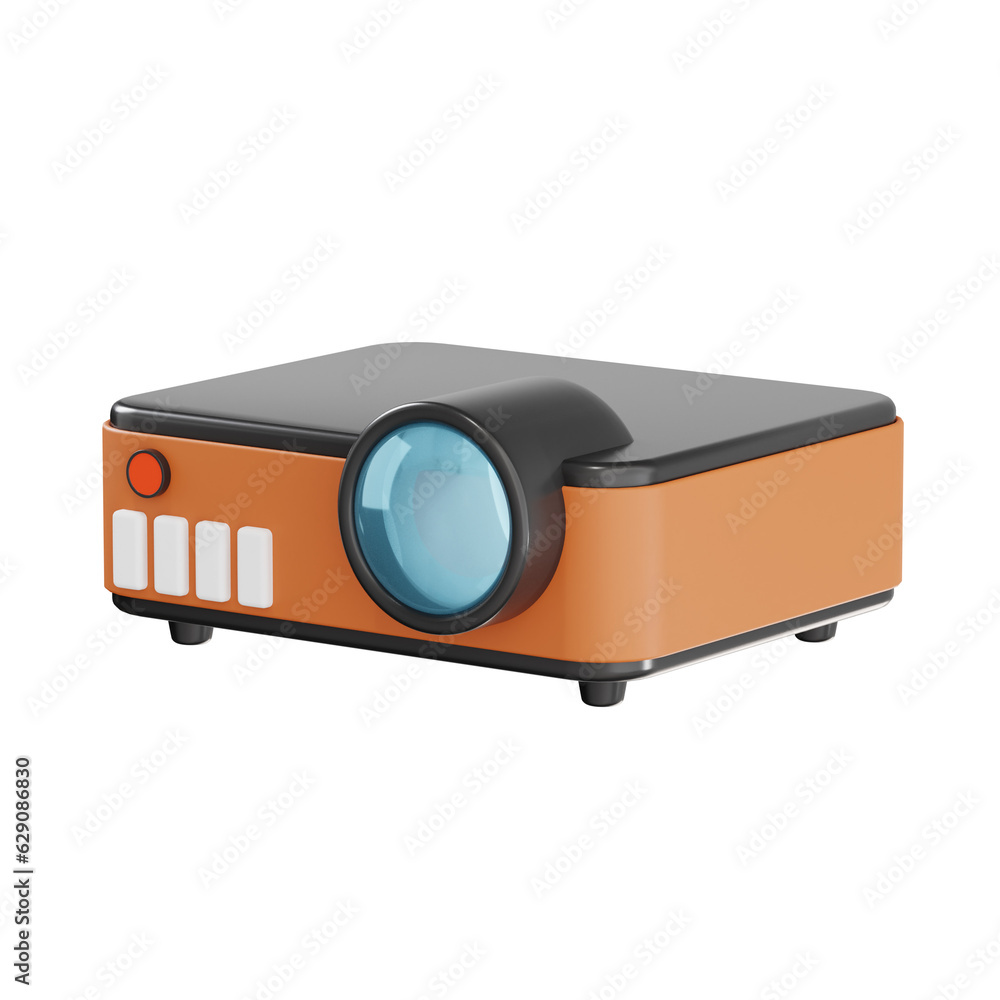 movie projector 3d, cinema and film 3d render pack, high quality render ...