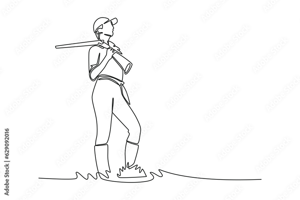 One continuous line drawing of happy people running fast, hurrying and ...