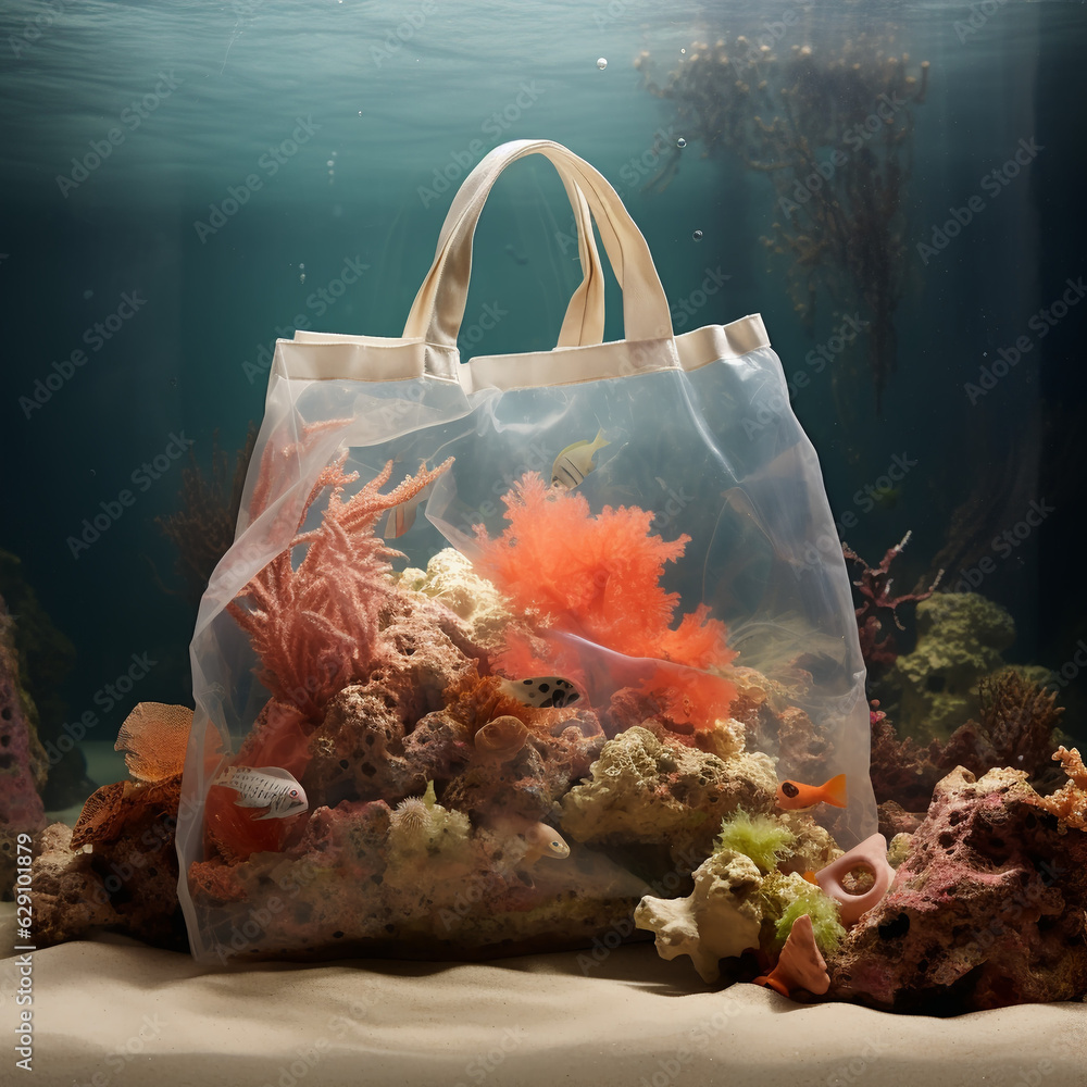 plastic pollution. coral. Coral reefs. large consumption of goods ...