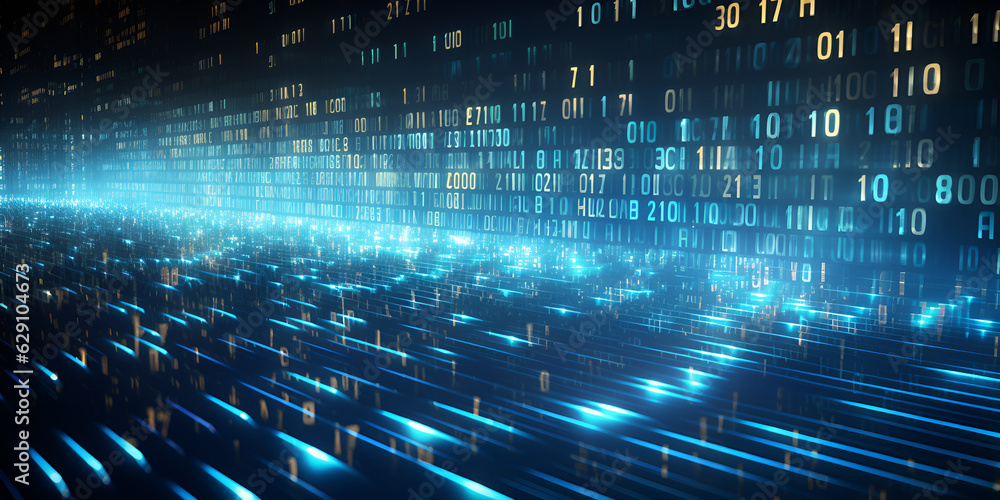 Zdjęcie Stock: background of 01 binary code, Abstract technological ...