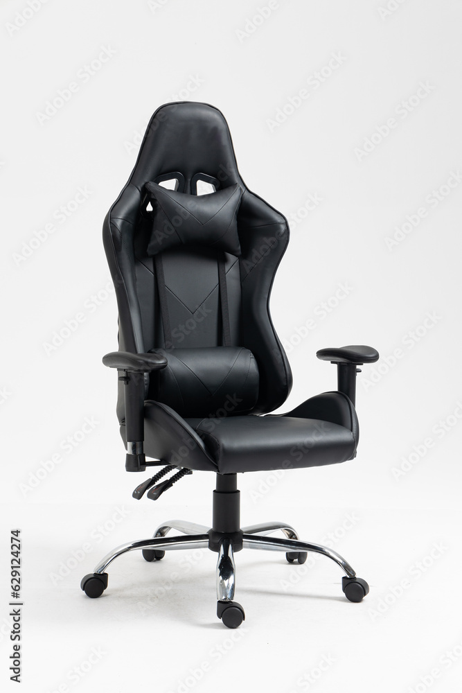 gaming Chair black color on white background, Workplace Professional ...