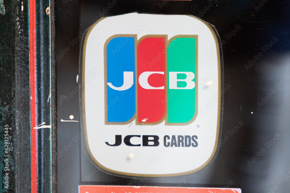 JCB logo brand and text sign credit card company based in Tokyo Japan ...