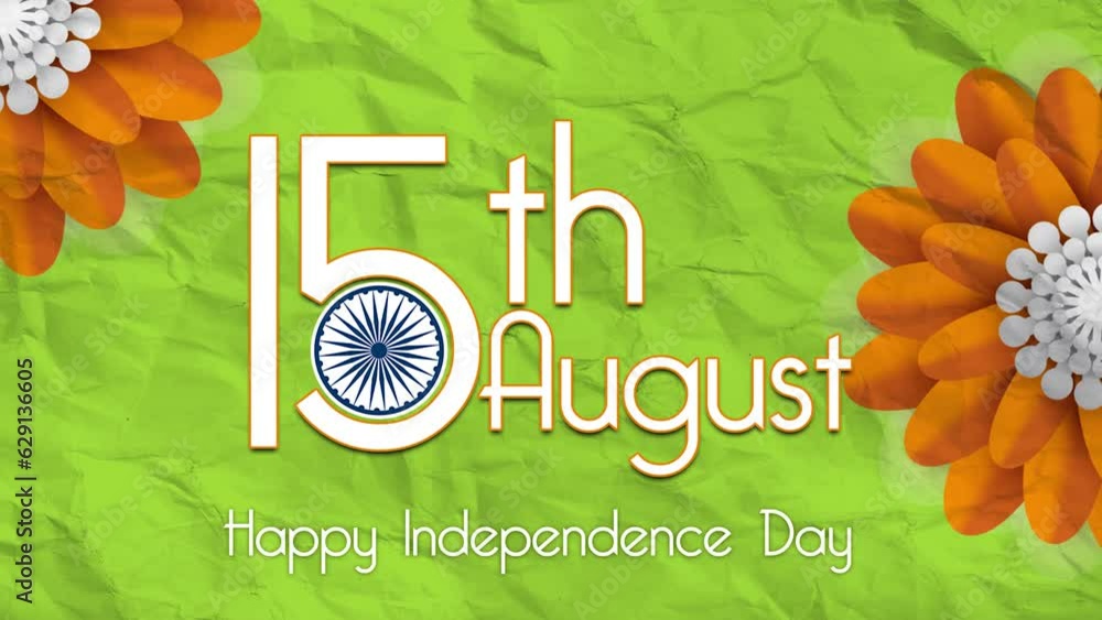 creative animation for Indian independence day -15th august with Ashoka ...
