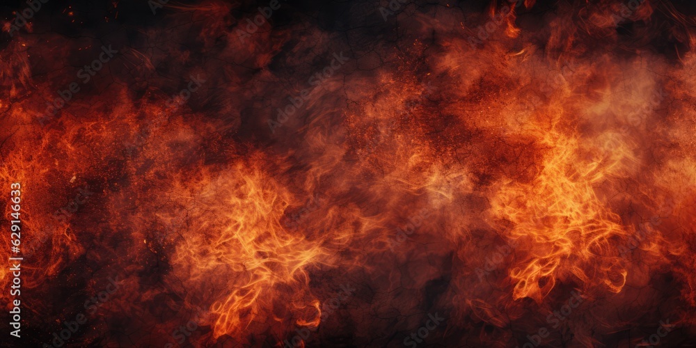 Grunge fire textures background, Grunge wall with blazing fire, LAVA ...
