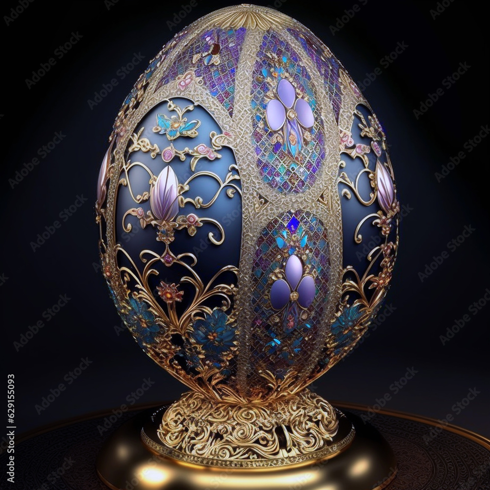 Unusual Faberge eggs, a beautiful background, and museum exhibits ...