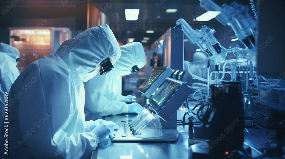 Inside the Lab: A Pharmaceutical Team at Work on Medicine Production ...