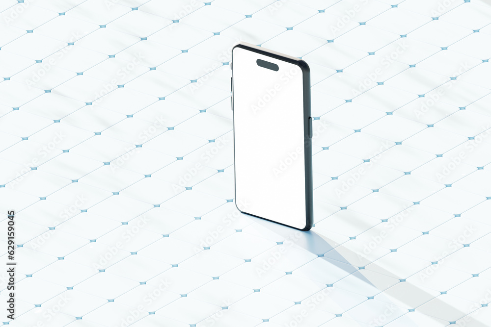 High quality 3D vector mobile phone model. Ultra realistic smart phone ...