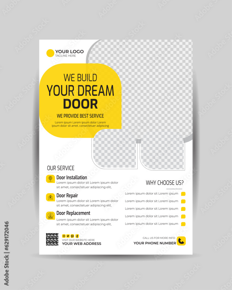 Real Estate Flyer Layout ,Flyer Design template, Real Estate Flyer ...