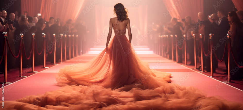 Celebrity nominees hit the red carpet for the premiere. Woman in ...