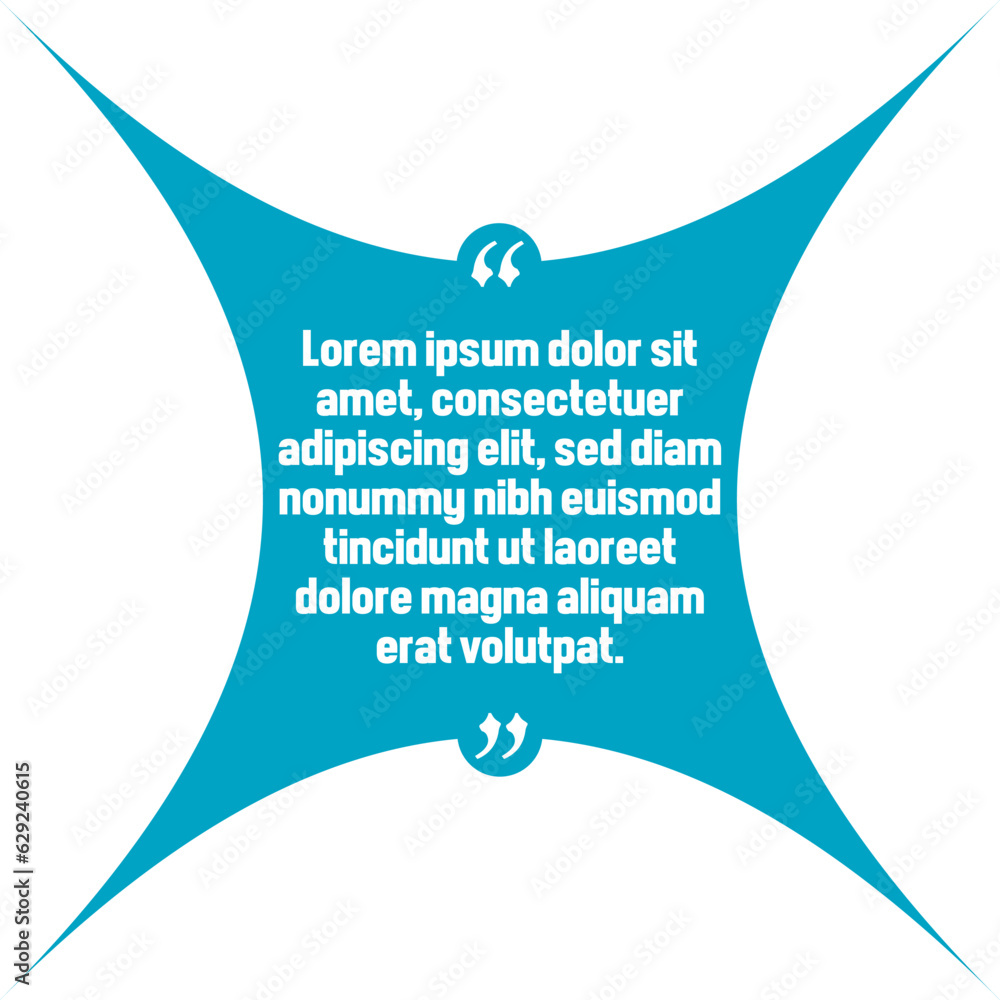 Vector set of Creative quote text template. Quote blank template. Quote ...