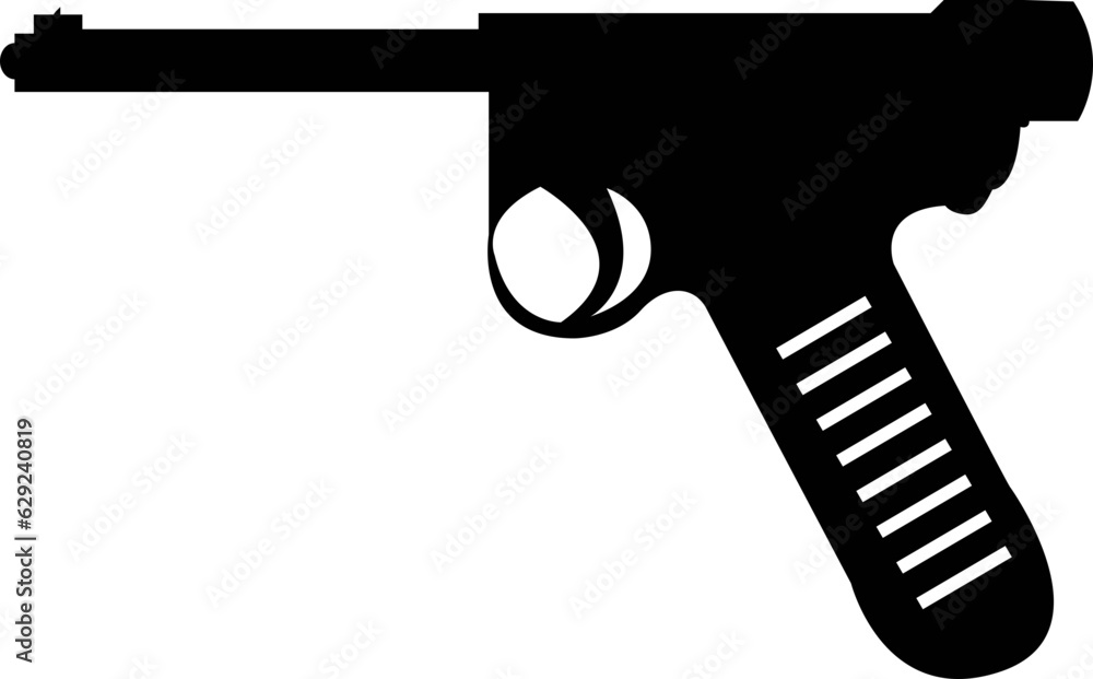 hand gun SVG vector cut file for cricut and silhouette png jpg Stock ...