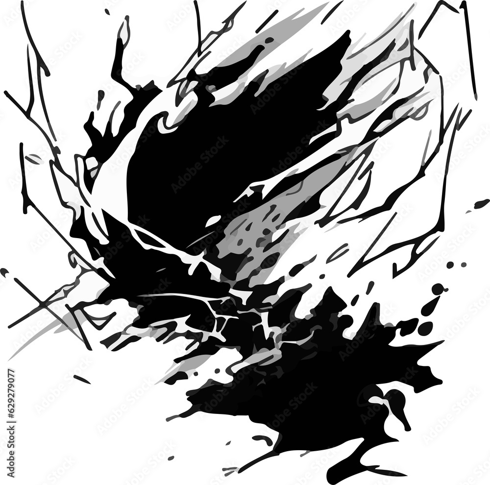 power blast comic action effect drawing lines generated with AI Stock ...