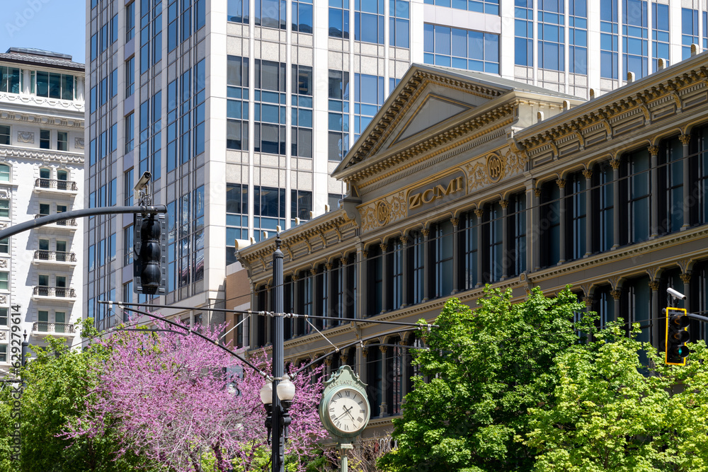 ZCMI historic building facade in Salt Lake City, Utah, United States ...