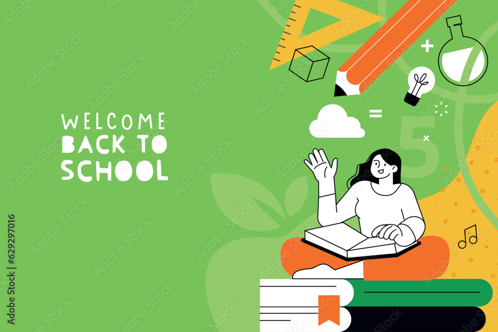 Education. Vector illustration for graphic and web design, business presentation, marketing and ...