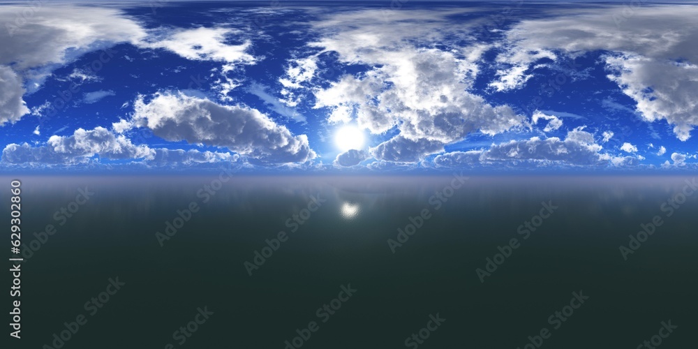 sea panorama, HDRI, environment map , Round panorama, spherical ...