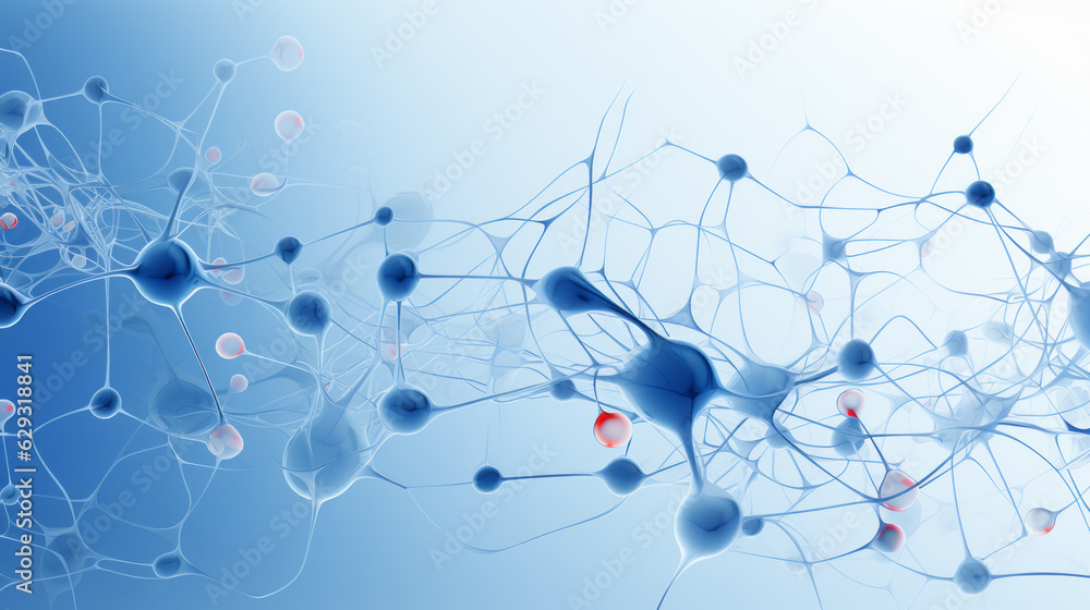 Brain Stimulation Activity With Neuron Close Up Microscpoe Illustration