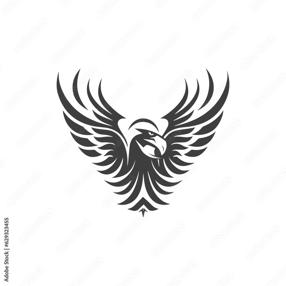 Modern and Creative Falcon Logo, Vector illustration isolated on white ...
