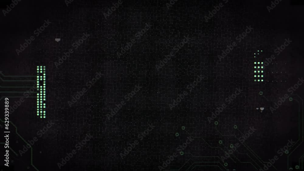 Stockvideo Dive into a futuristic realm with a digital screen pulsating ...