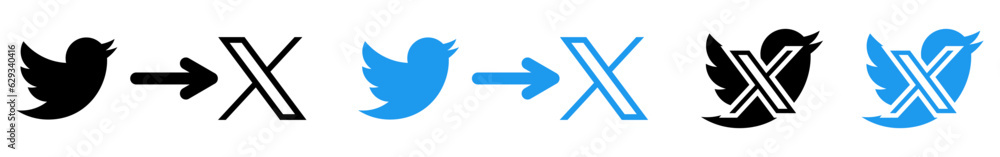 Twitter logo .New Logo Twitter,Twitter x Stock Vector | Adobe Stock