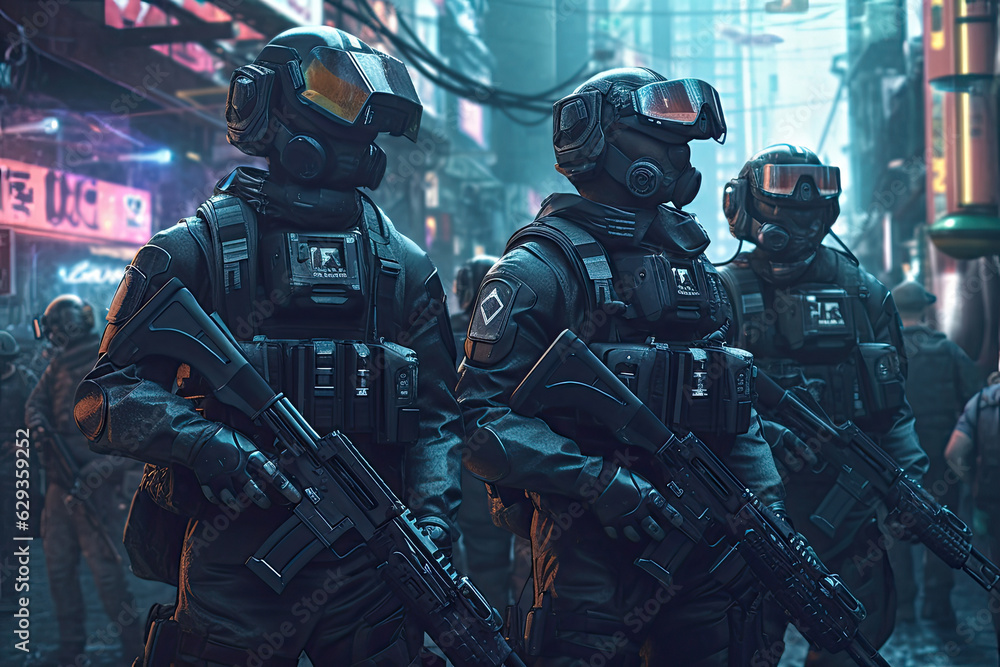 Team of Cyber Soldiers confronting the Generative AI Government ...