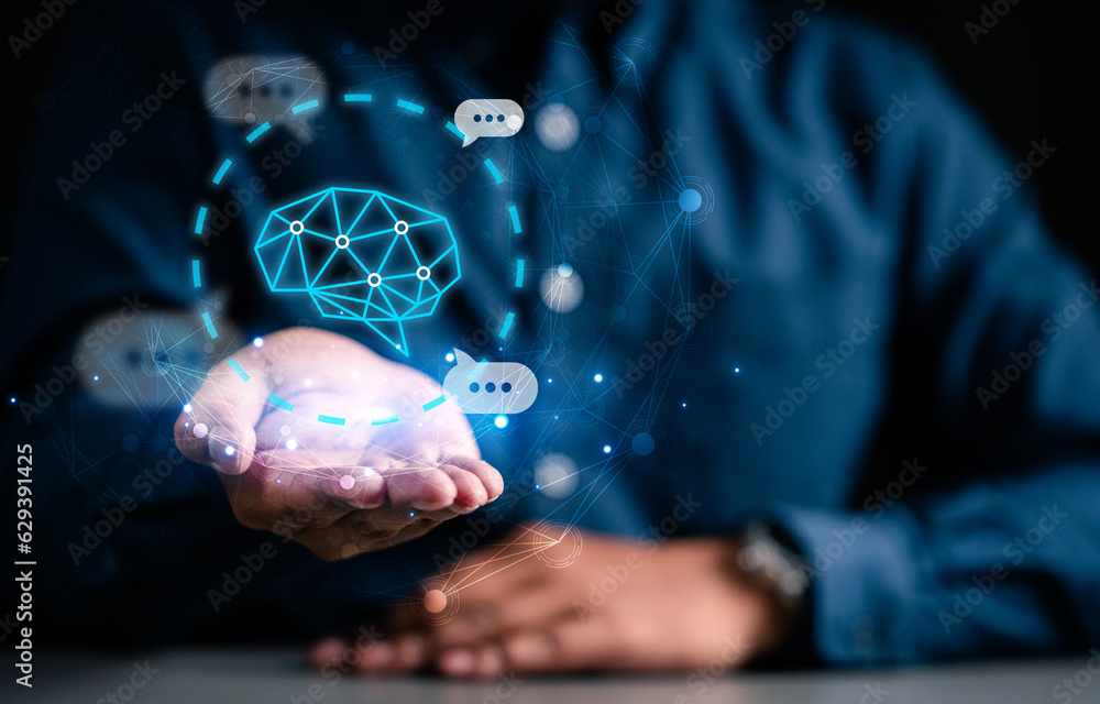 Foto de artificial intelligence, technology, processor, network, link, system, intelligence ...