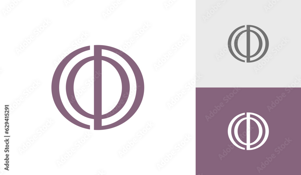 Letter COD initial monogram logo design Stock Vector | Adobe Stock