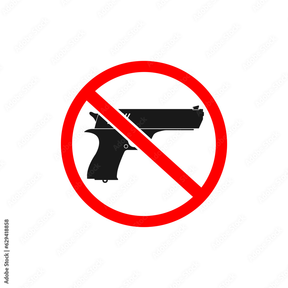 Arm Ben Icon. With Gun and Cross Symbols. Editable Flat Vector ...