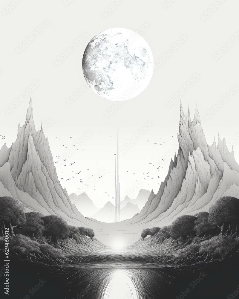 solitude reimagined: an abstract exploration of loneliness in a surreal ...