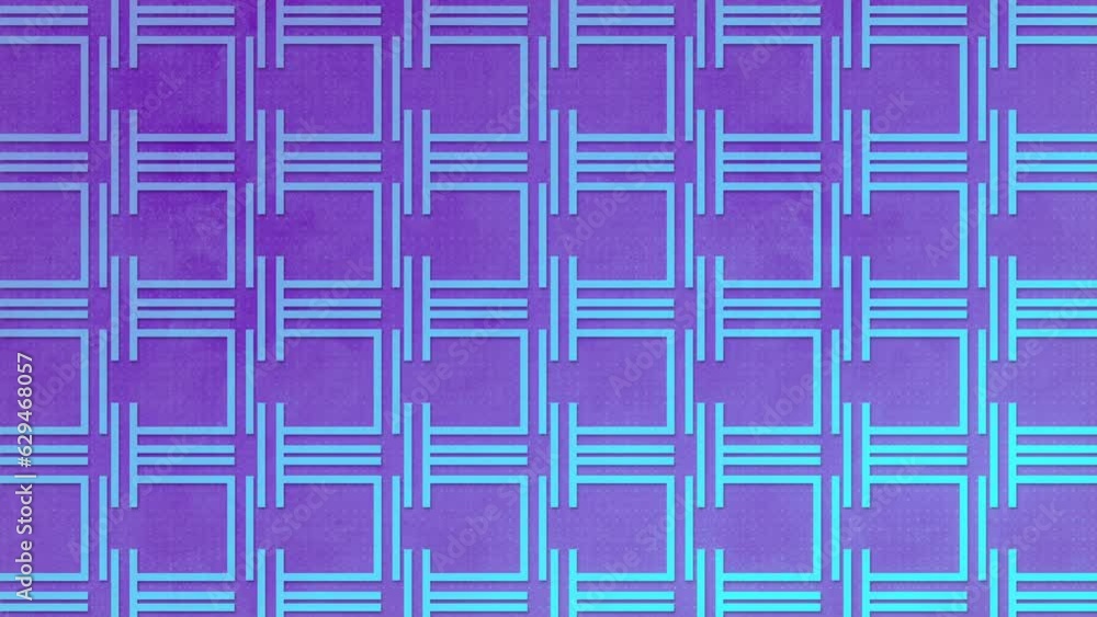 Abstract background with cyclic digital seamless loop animation of a ...