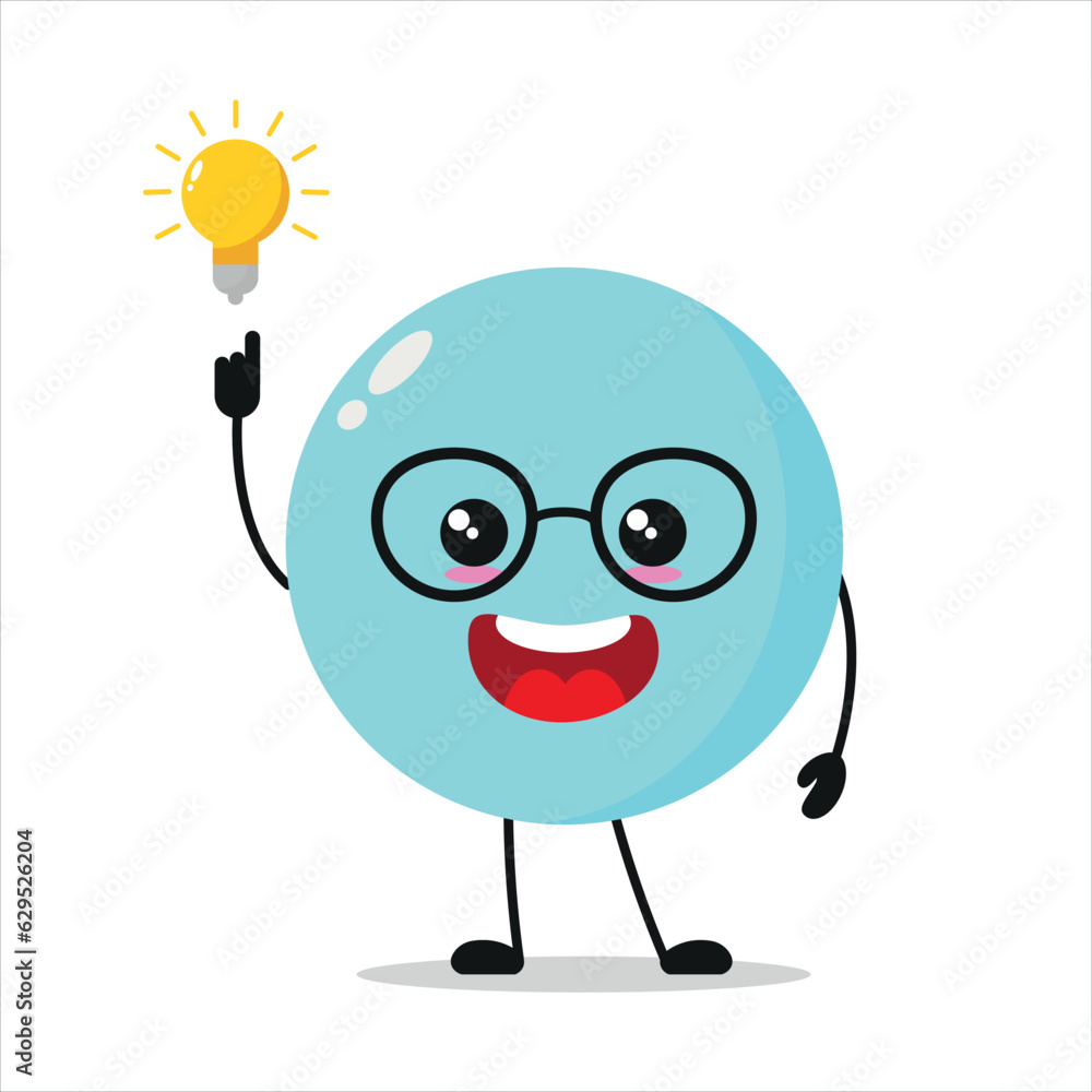 Cute smart bubble character. Funny foam got inspiration idea cartoon ...
