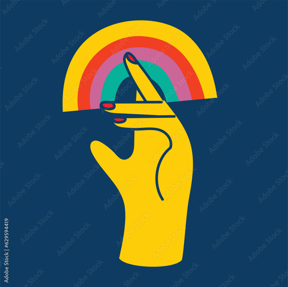 Pride LGBTQ icon illustration of related symbols set in rainbow colors ... Pride LGBTQ icon illustration of related symbols set in rainbow colors ...