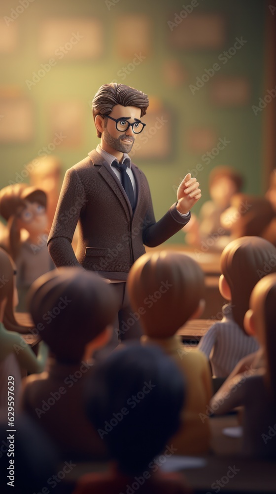 miniature teacher character.Teacher's Day Significance as Pupils ...