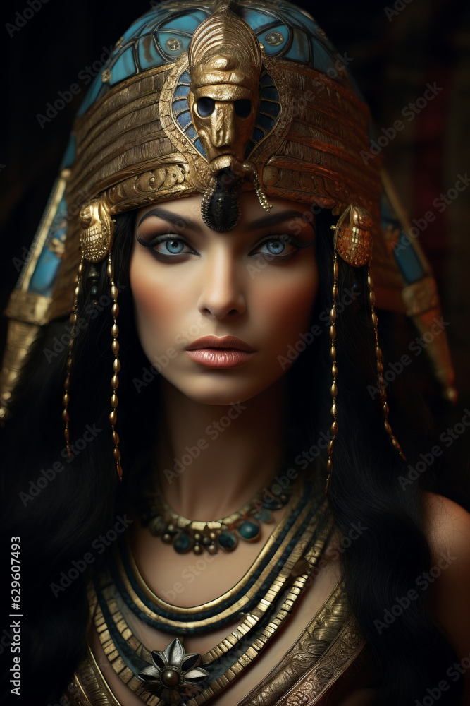 Portrait of Cleopatra - Queen of the Ptolemaic Kingdom of Egypt Stock ...