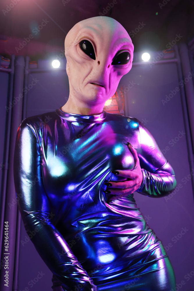 Sexy Dancing Female Alien Stock Photo | Adobe Stock